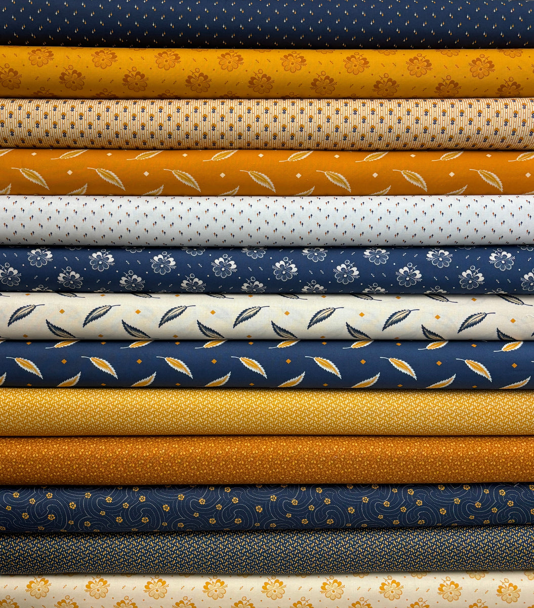 Indigo Cheddar II by Andover Fabrics – Two Thimbles