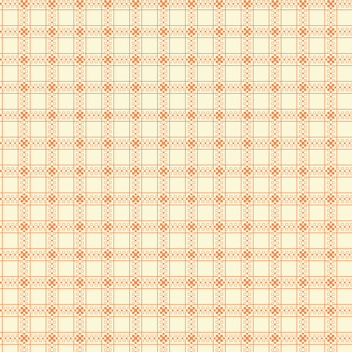 Stonleigh Orange Grid by Susan Smith – Two Thimbles