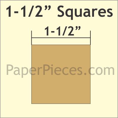 Square shape English Paper Pieces – Two Thimbles
