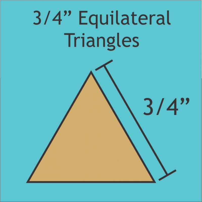 Equilateral Triangle English Paper Pieces – Two Thimbles