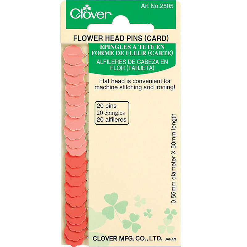 Flower Head Pins from Clover – Two Thimbles