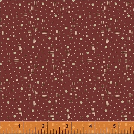 Cunningham Dot Geo Red for Windham Fabrics – Two Thimbles