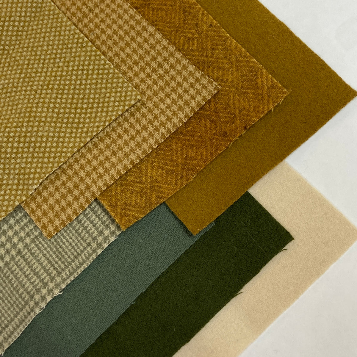 Wool Stack of Six Inch Squares 8 piece – Two Thimbles