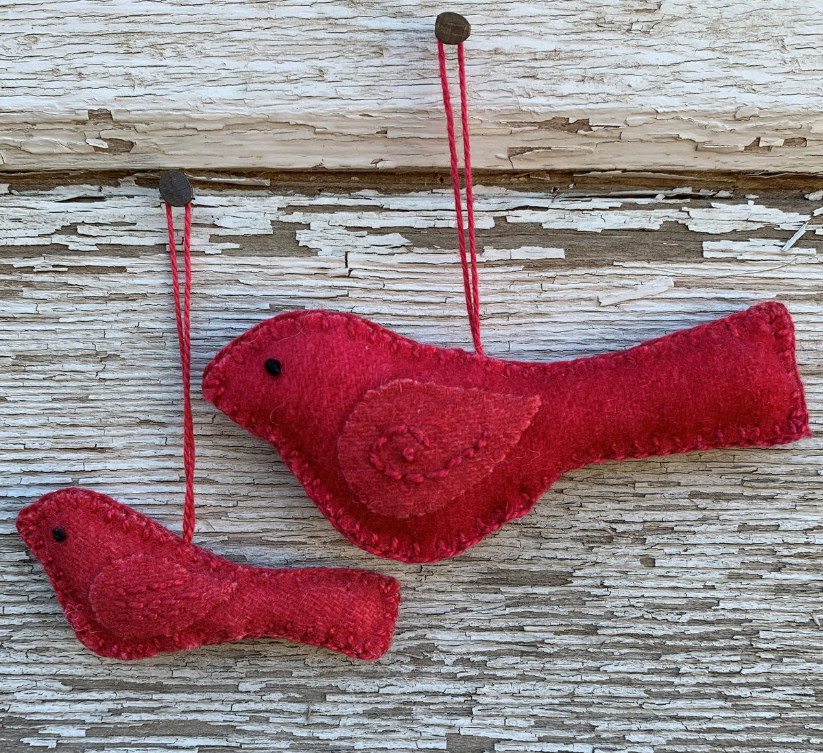 Redbird Wool Ornament Kit or Pattern by Finch & Leigh – Two Thimbles
